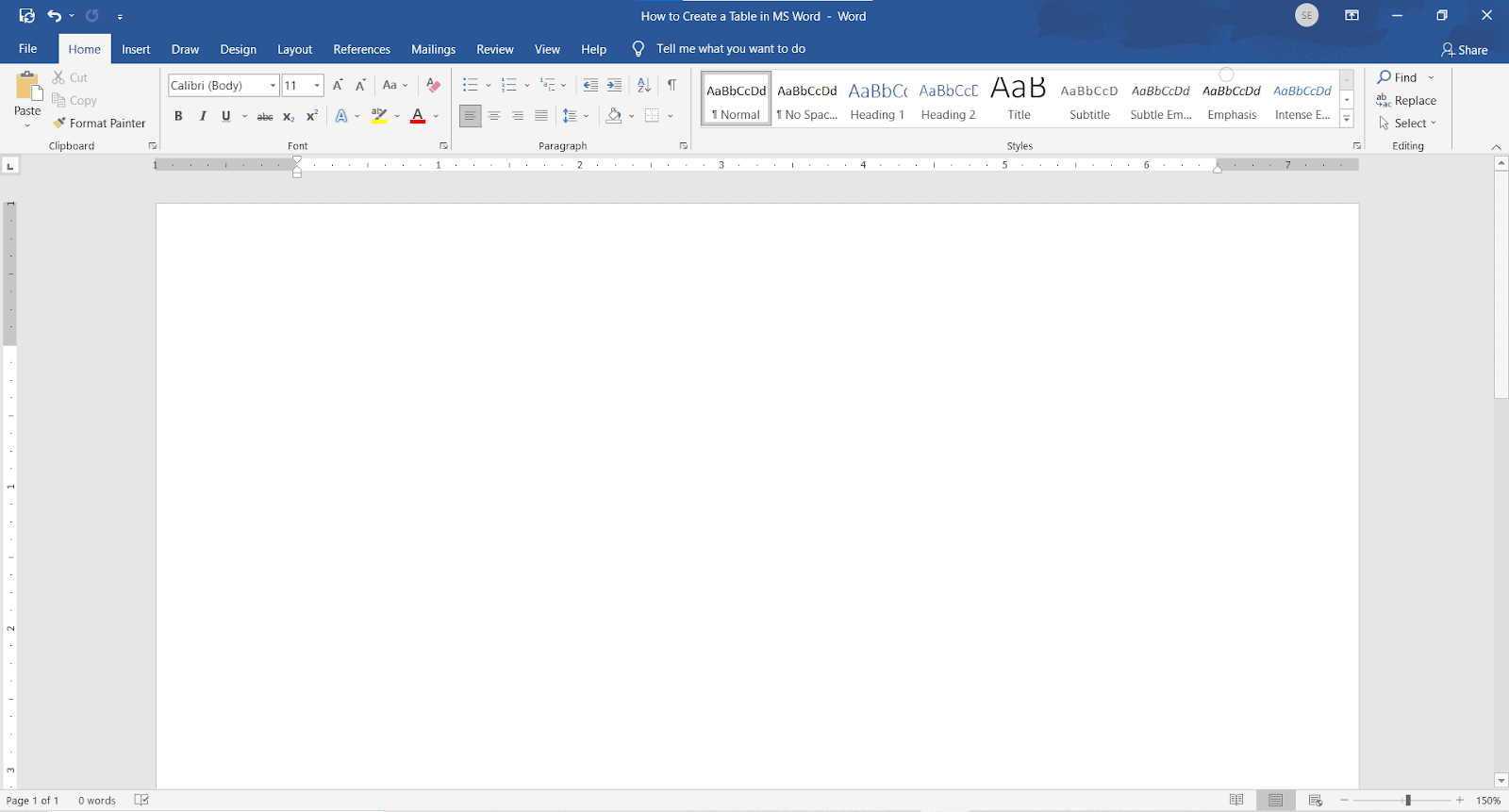 How to create a table in MS Word - OfficeBeginner