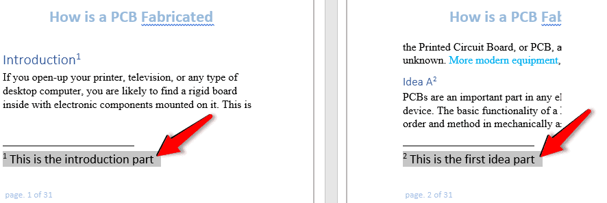 How To Select All Footnotes In MS Word OfficeBeginner
