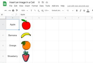 How to insert Image in a cell in Google Sheets - OfficeBeginner