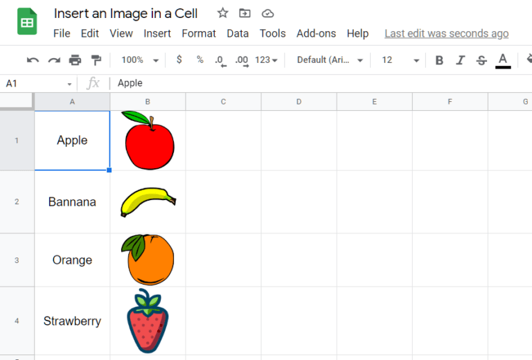 How To Insert Image In A Cell In Google Sheets OfficeBeginner