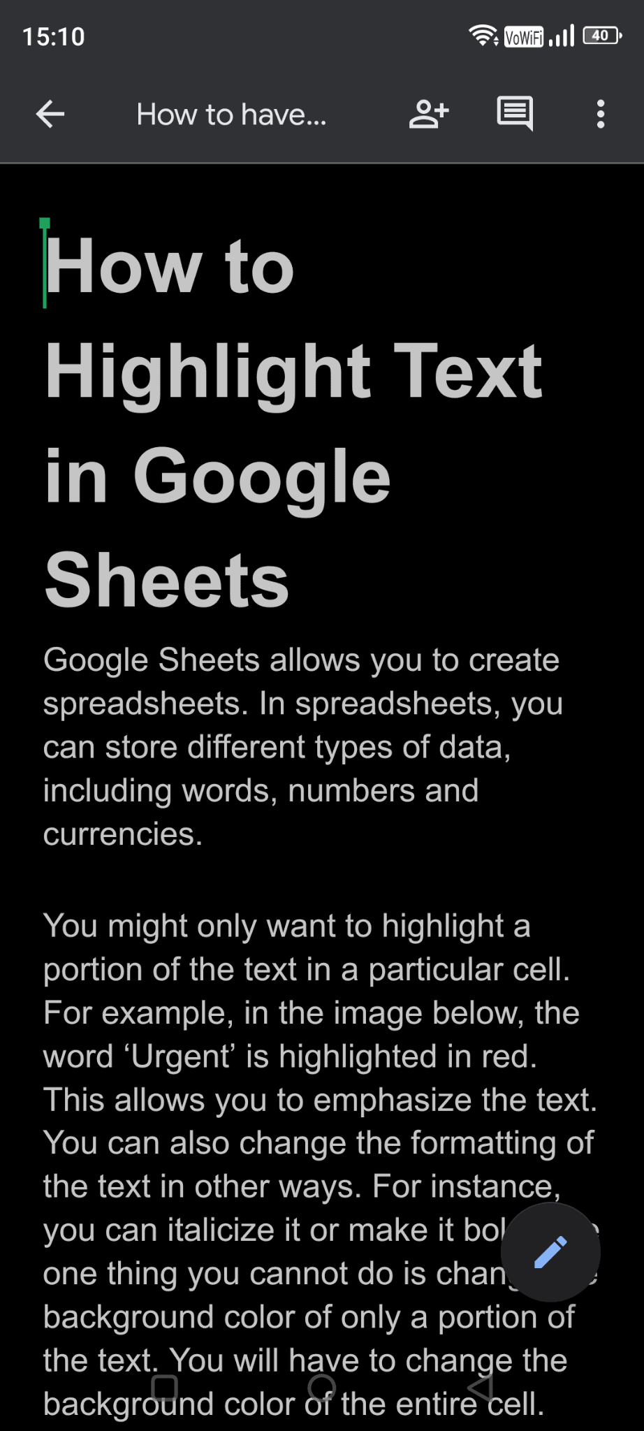 How to Enable Dark Mode in Google Docs - OfficeBeginner