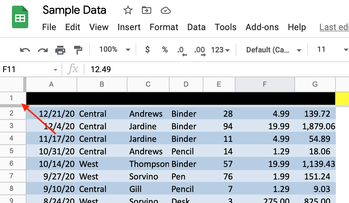 How To Delete Empty Rows In Google Sheets OfficeBeginner