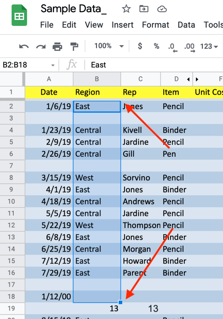 How To Count Non blank Cells In Google Sheets OfficeBeginner How To Count Non blank Cells In Google Sheets OfficeBeginner