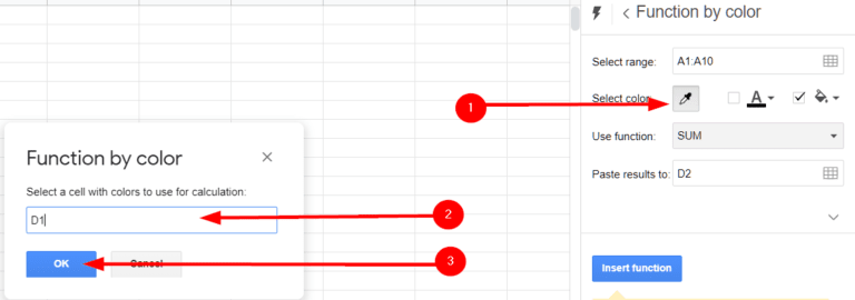How to count colored cells in Google Sheets - OfficeBeginner