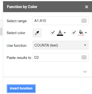 How to count colored cells in Google Sheets - OfficeBeginner