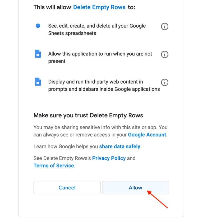 How To Delete Empty Rows In Google Sheets OfficeBeginner