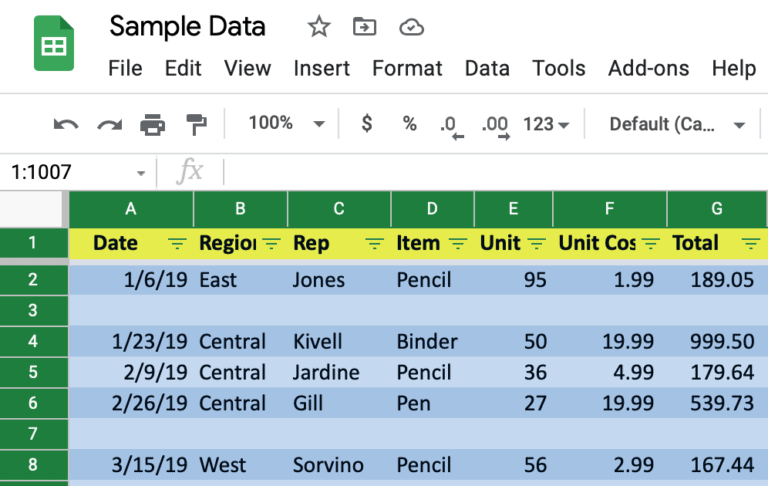 How To Delete Empty Rows In Google Sheets OfficeBeginner