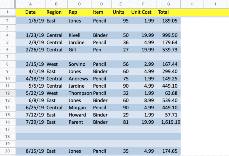 How To Delete Empty Rows In Google Sheets OfficeBeginner