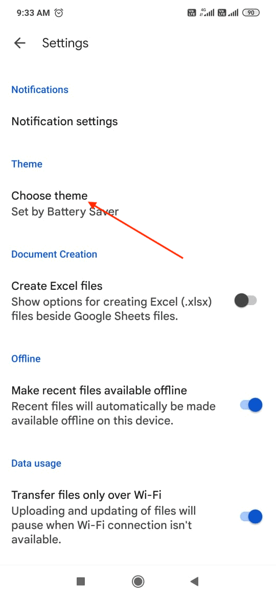 How to turn on Dark Mode in Google Sheets - OfficeBeginner