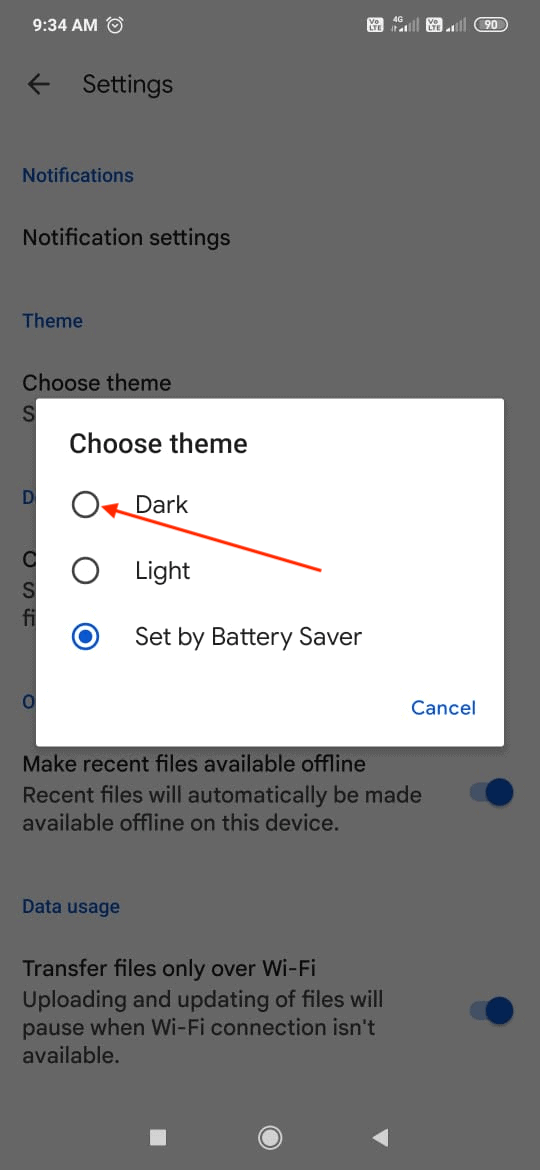 How to turn on Dark Mode in Google Sheets - OfficeBeginner