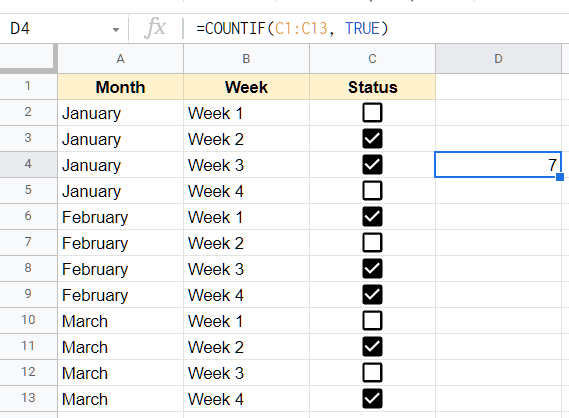 How To Count Checkboxes In Google Sheets OfficeBeginner