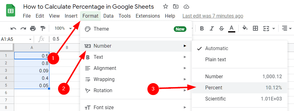 How To Calculate Percentages In Google Sheets OfficeBeginner