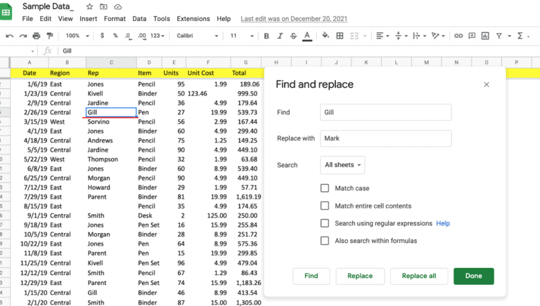 How to Search in Google Sheets - OfficeBeginner