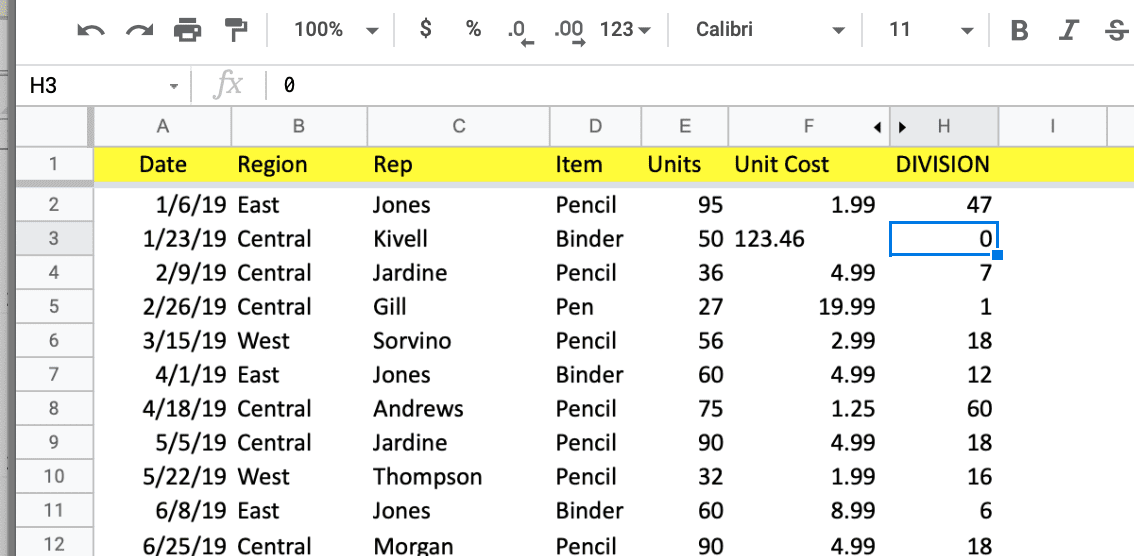 How To Divide Numbers In Google Sheets OfficeBeginner
