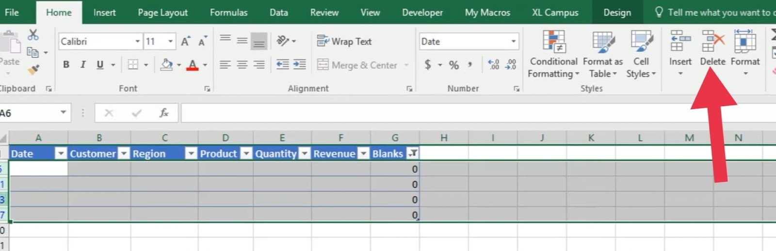 How To Delete Empty Rows In MS Excel OfficeBeginner