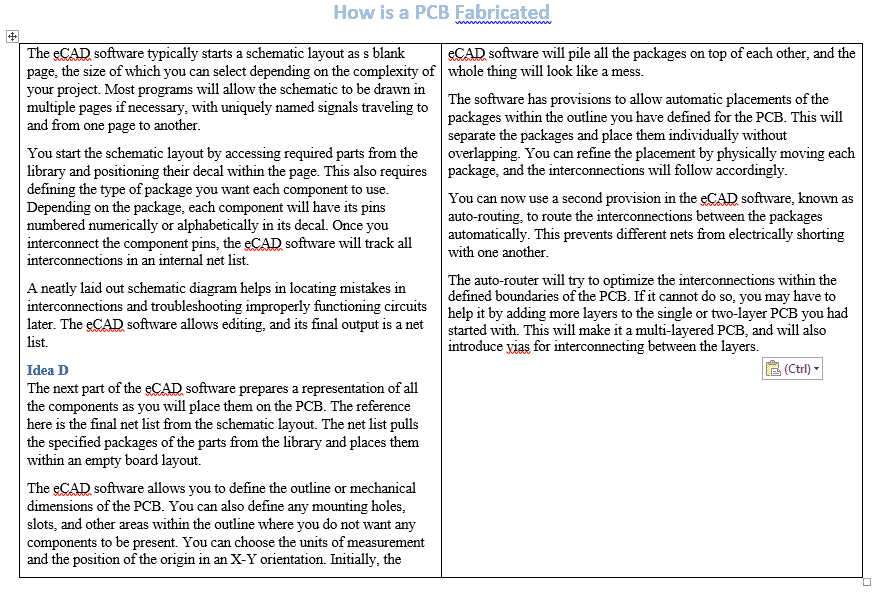 How To Split A Page In Half Like A Book In An MS Word Document