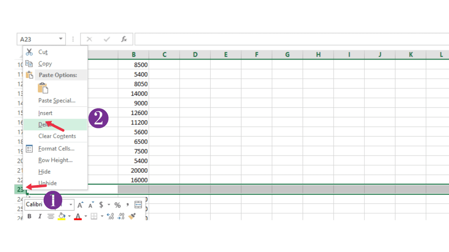 How To Delete Empty Rows In MS Excel OfficeBeginner