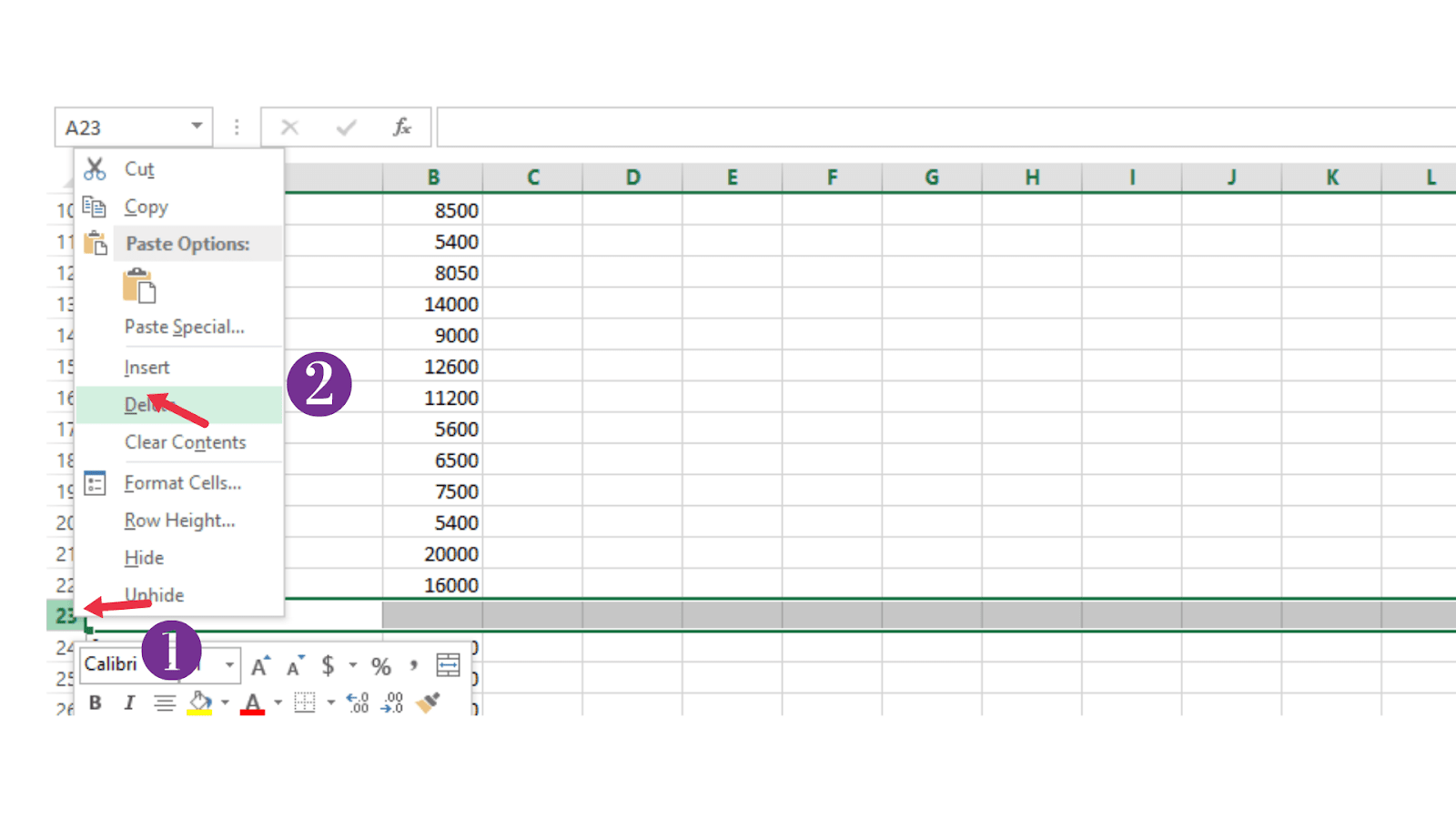 How To Delete Empty Rows In MS Excel OfficeBeginner