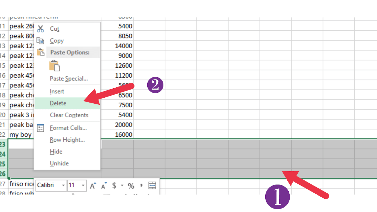 How To Delete Empty Rows In MS Excel OfficeBeginner