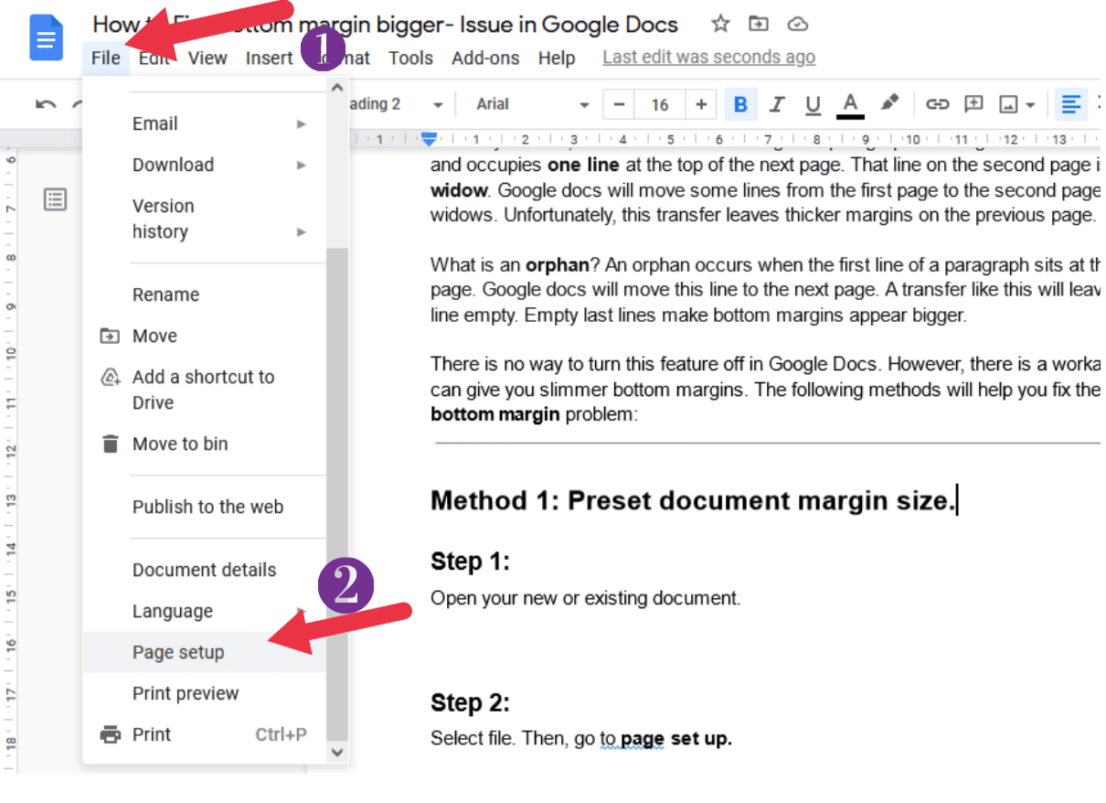 How To Fix Bottom Margin Bigger Issue In Google Docs OfficeBeginner