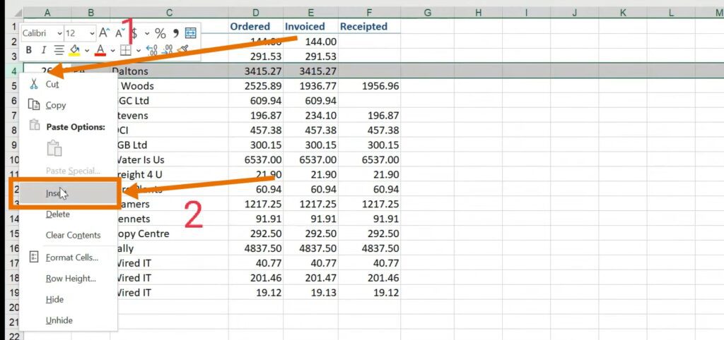 How To Insert Multiple Rows In MS Excel OfficeBeginner