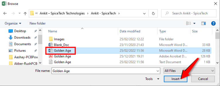 How To Insert A Word Document Into Excel OfficeBeginner