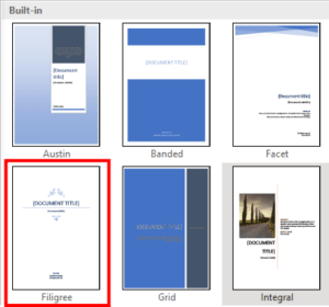 How to add a Cover Page in MS Word - OfficeBeginner