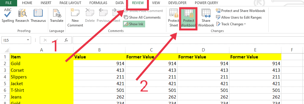 How to Lock a Worksheet in MS Excel - OfficeBeginner