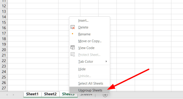 How To Ungroup Worksheets In Excel OfficeBeginner