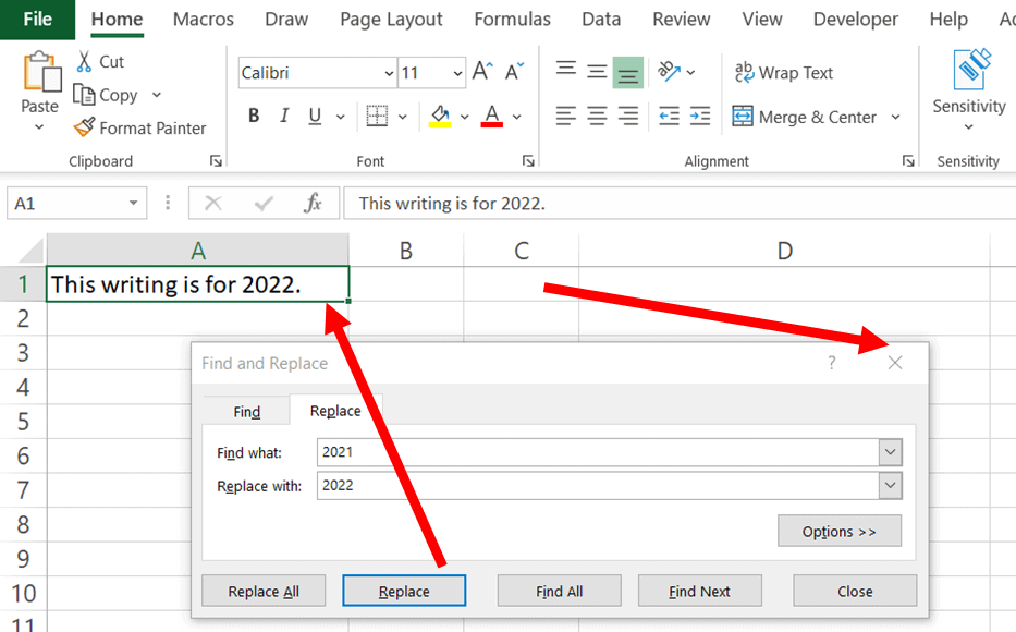 How To Find And Replace Text And Numbers In MS Excel OfficeBeginner