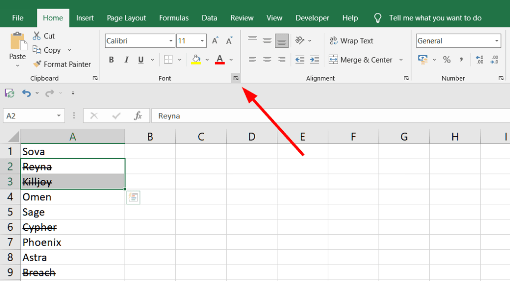 How To Remove Strikethrough In MS Excel OfficeBeginner