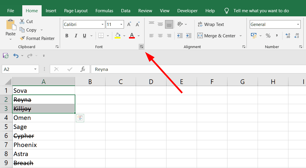 How To Remove Strikethrough In MS Excel OfficeBeginner