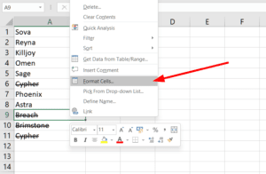 How to Remove Strikethrough in MS Excel - OfficeBeginner