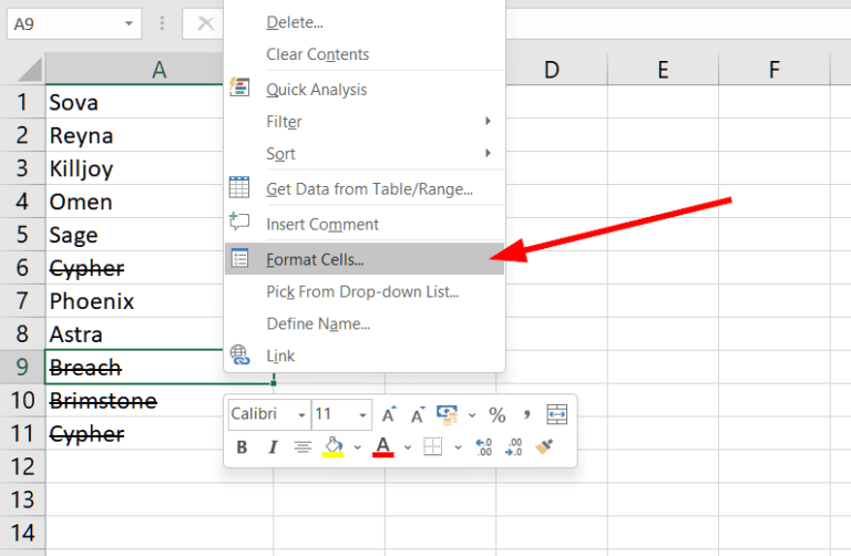 How To Remove Strikethrough In MS Excel OfficeBeginner