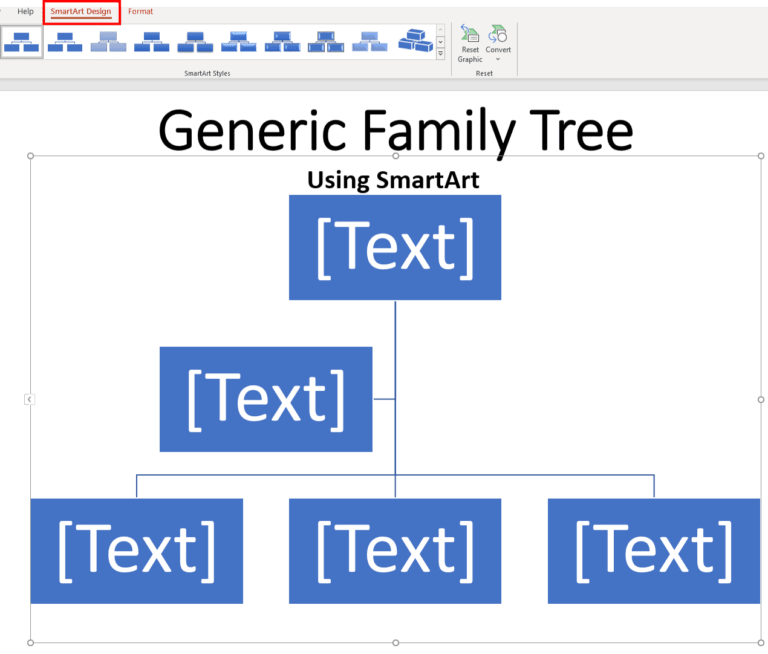 How to Create a Family Tree in MS PowerPoint - OfficeBeginner