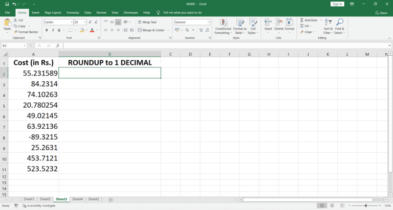 How to Round off Decimals in MS Excel - OfficeBeginner