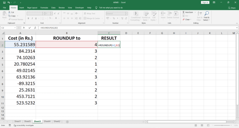 How to Round off Decimals in MS Excel - OfficeBeginner
