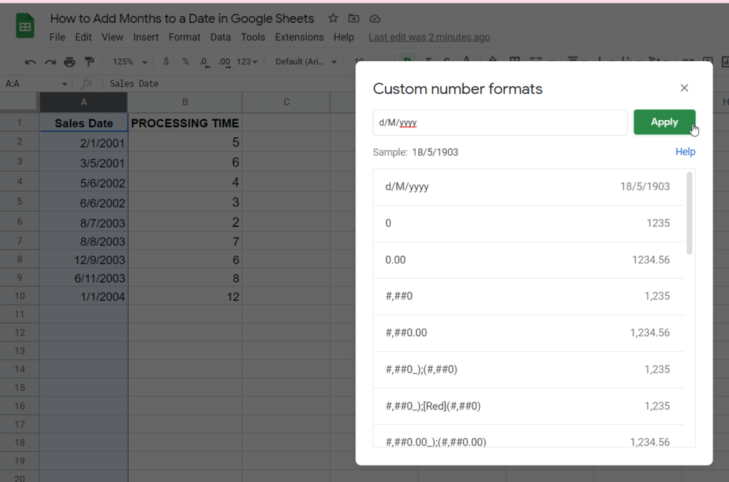 How To Add Months To A Date In Google Sheets OfficeBeginner