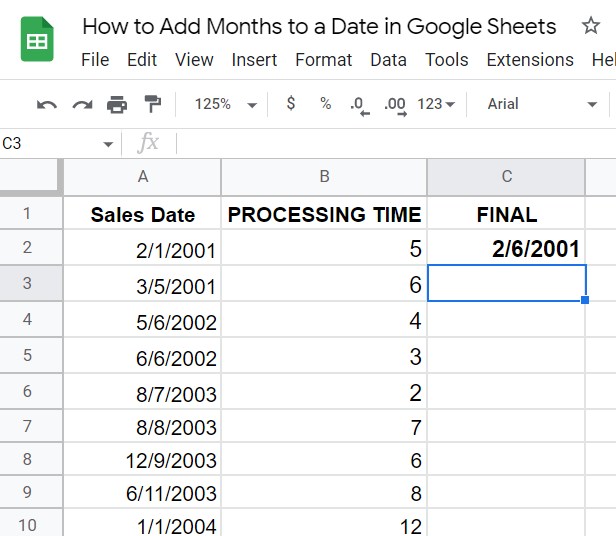 How To Add Months To A Date In Google Sheets OfficeBeginner