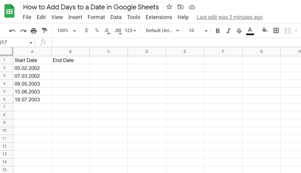 How To Add Days To A Date In Google Sheets OfficeBeginner