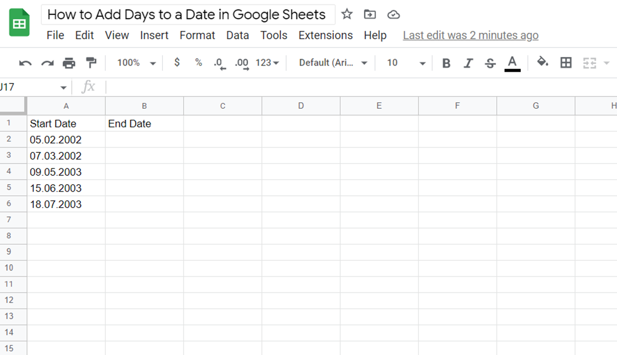 How To Add Days To A Date In Google Sheets OfficeBeginner