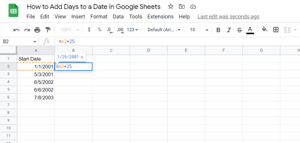 How To Add Days To A Date In Google Sheets OfficeBeginner