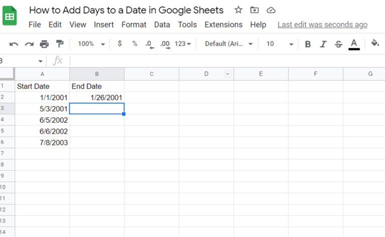 How To Add Days To A Date In Google Sheets OfficeBeginner