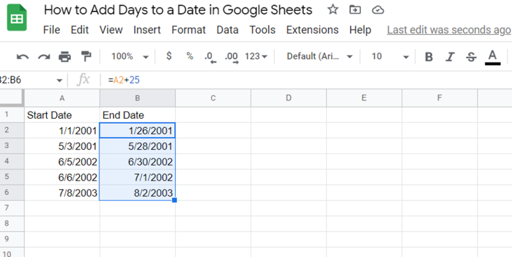 How To Add Days To A Date In Google Sheets OfficeBeginner