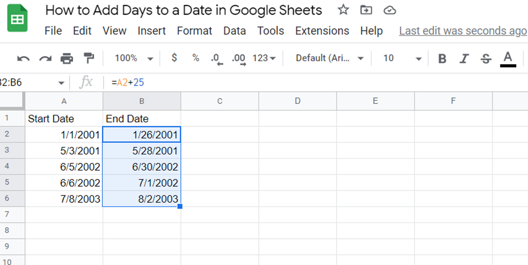 How To Add Days To A Date In Google Sheets OfficeBeginner