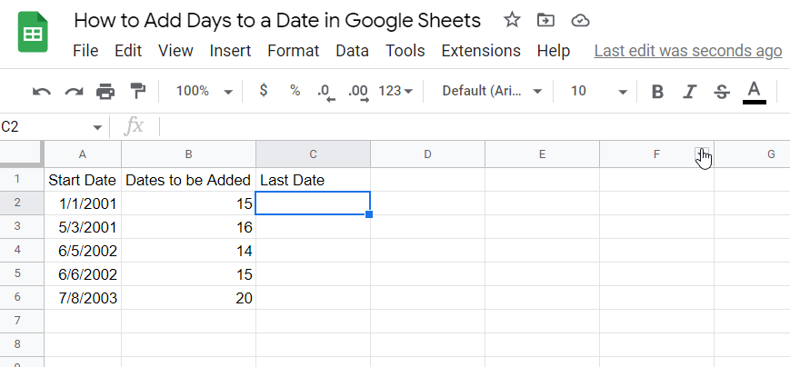 How To Add Days To A Date In Google Sheets OfficeBeginner