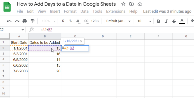How To Add Days To A Date In Google Sheets OfficeBeginner