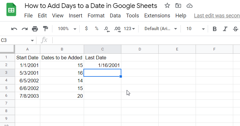 How To Add Days To A Date In Google Sheets OfficeBeginner