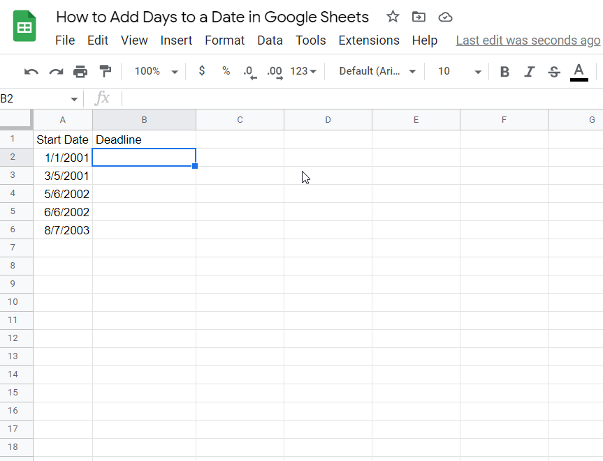 How To Add Days To A Date In Google Sheets OfficeBeginner