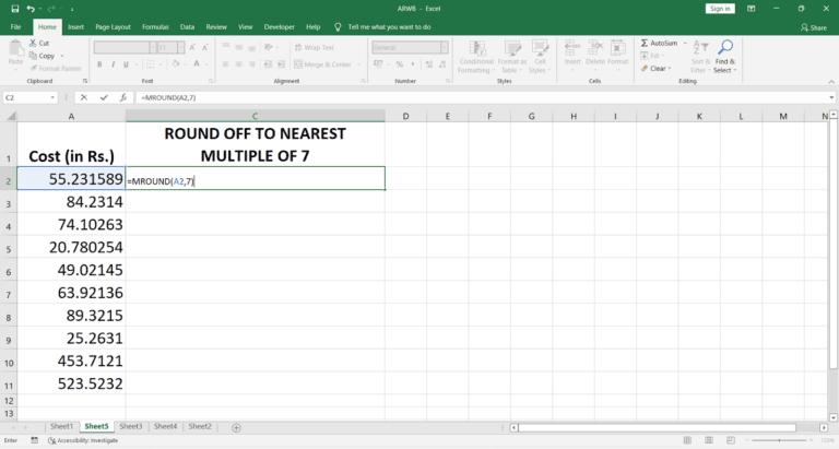 How to Round off Decimals in MS Excel - OfficeBeginner